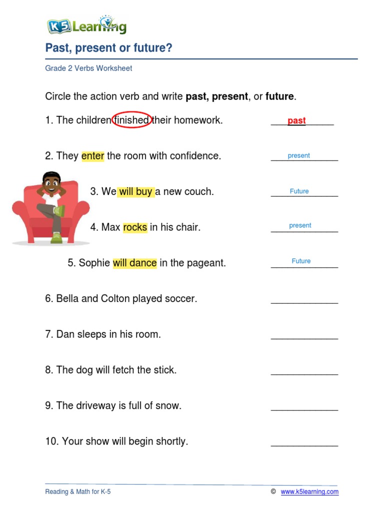 Past, Present of Future Worksheet | PDF
