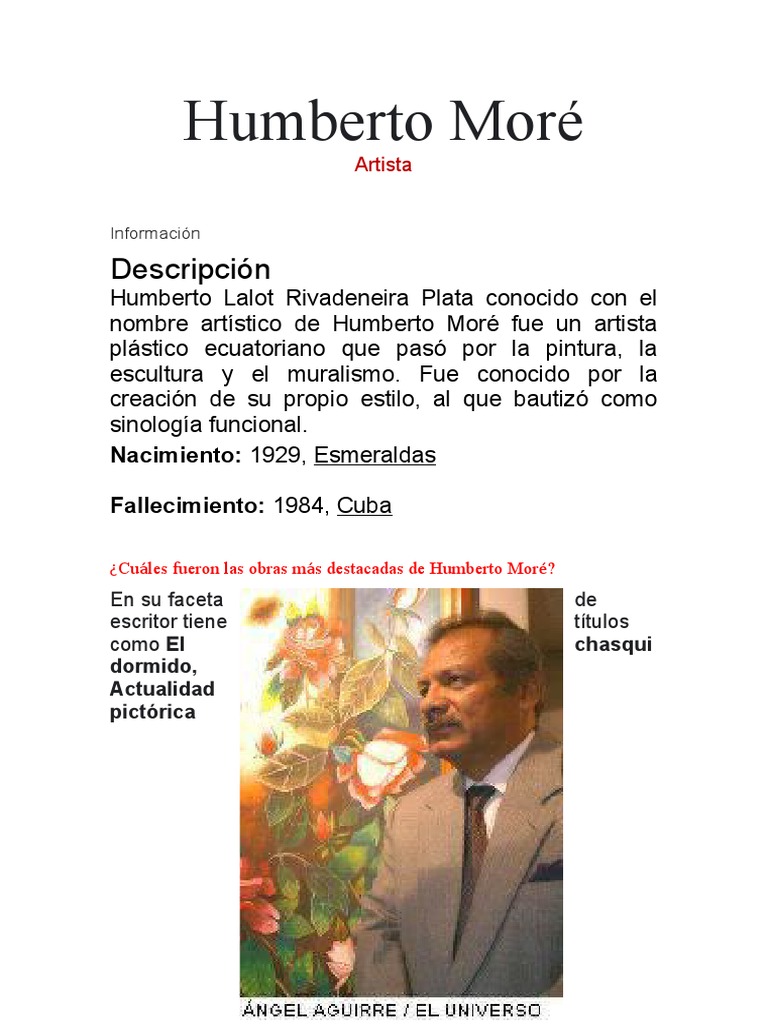Humberto Moré | PDF