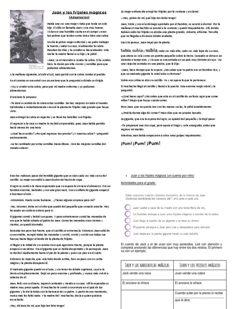 Juan y Los Frijoles Mágicos | PDF