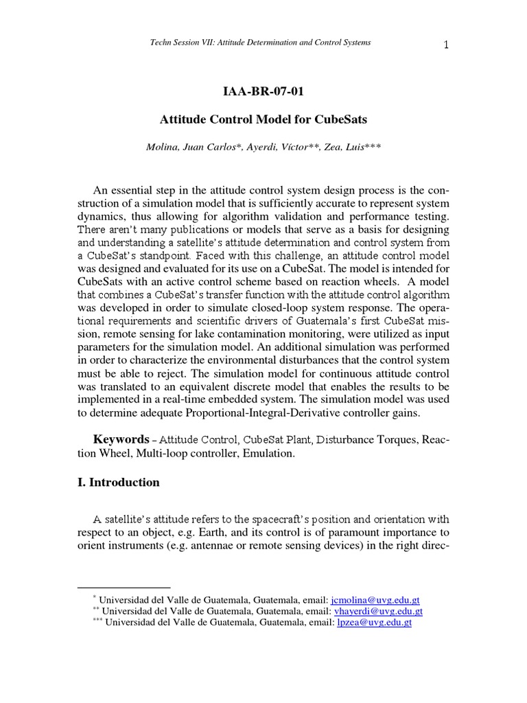 Pid Modelling Controller Sat | PDF | Control Theory | Center Of Mass Pid Modelling Controller Sat | PDF | Control Theory | Center Of Mass
