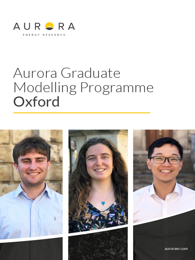 Aurora Energy Research Modelling Grad Brochure Pdf Analytics Science