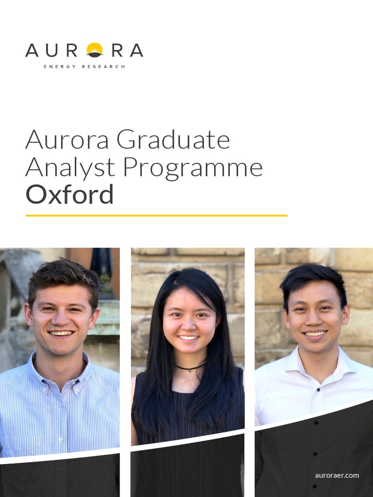 Aurora Energy Research Analyst Grad Brochure Pdf Climate Change