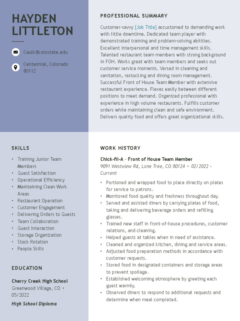 Hayden Littleton Resume | PDF | Lawn | Lawn Mower