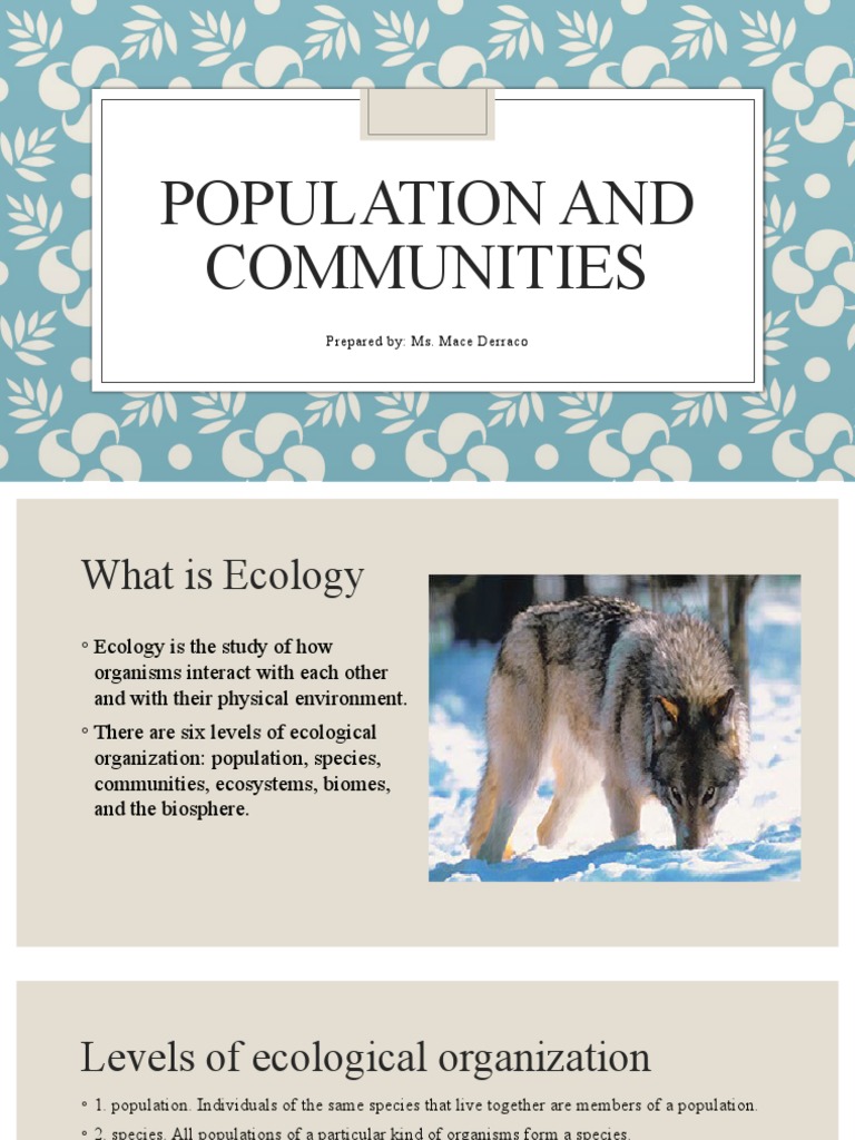 14-Population and Communities 2 | PDF | Symbiosis | Ecology