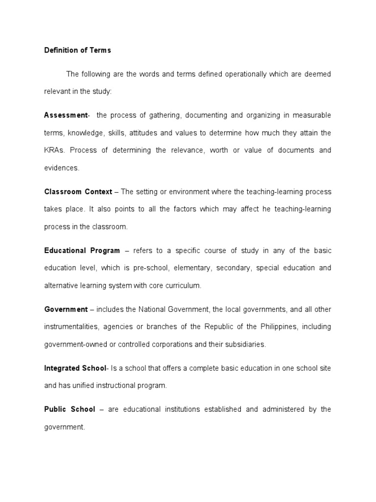 Defining Key Terms: A Glossary of Concepts Related to 21st Century ...