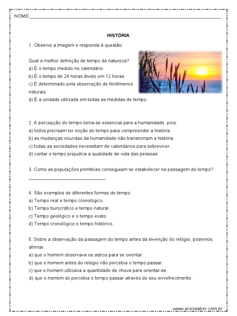 Atividade Historia Pdf