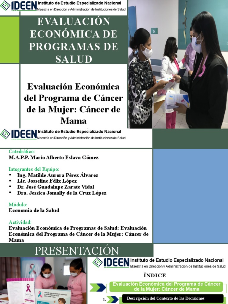 Evaluación Económica de Programas de Salud | PDF | Cáncer | Cáncer de mama