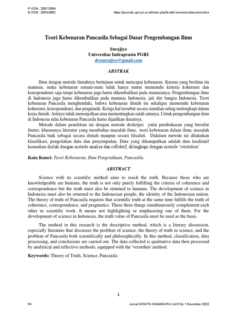 Pancasila Sebagai Dasar Pengembangan Ilmu | PDF Pancasila Sebagai Dasar Pengembangan Ilmu | PDF