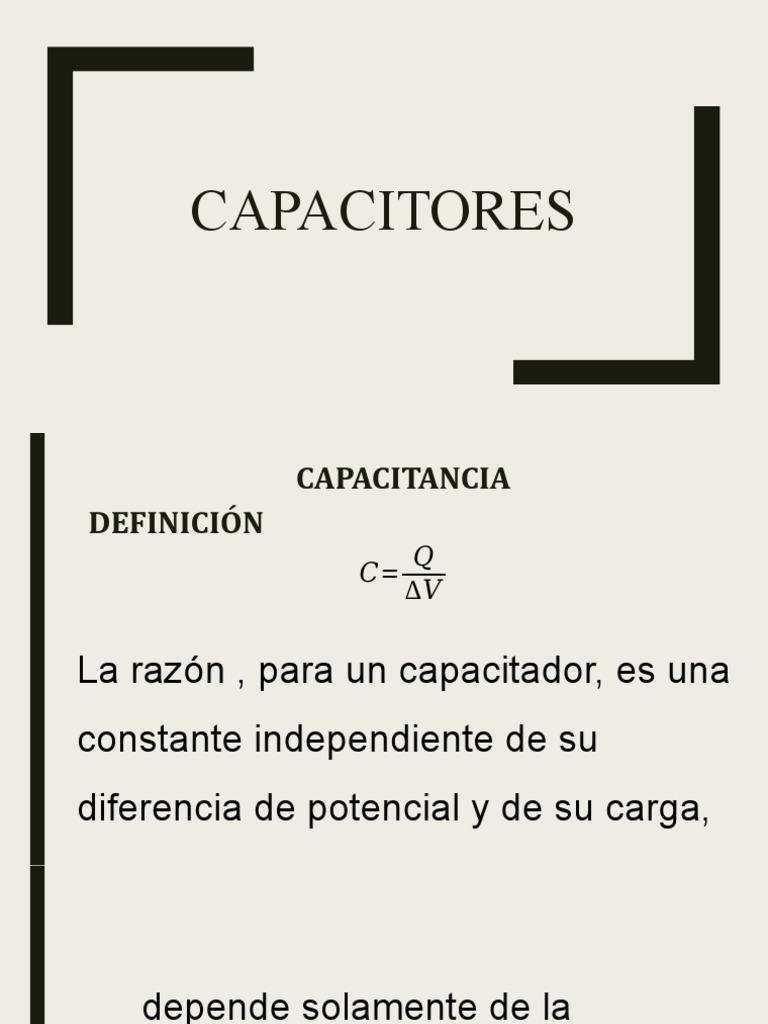 Capacitores | PDF | Capacidad | Condensador