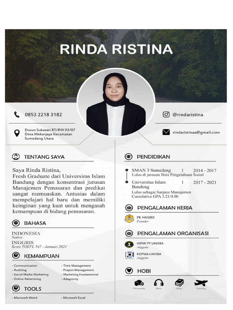 CV Rinda Ristina | PDF