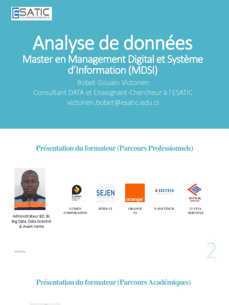 Analyse Des Données | PDF | Analyse des données | Big data
