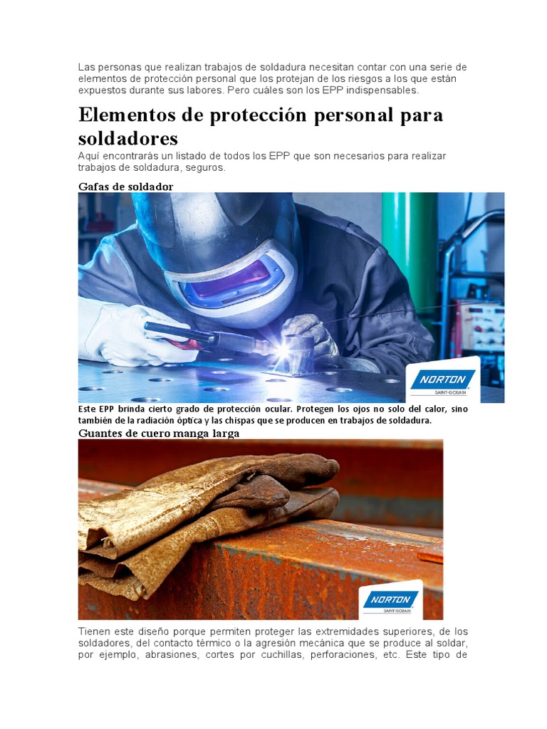 Epp Soldadura | PDF