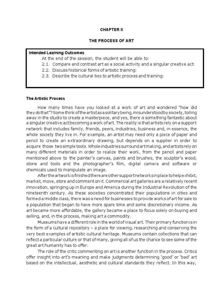 Art App 2 | PDF | Creativity | Apprenticeship