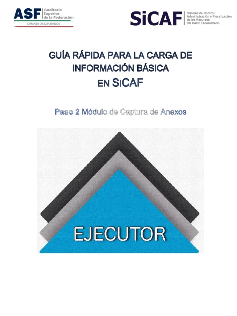Ejecutor - Guia - 2 Sicaf | PDF | Microsoft Excel | Informática