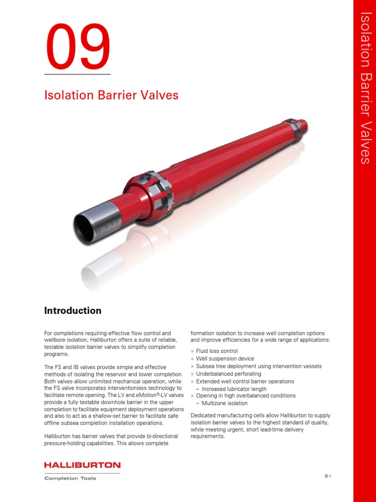Isolation Barrier Valves - Catalog | PDF | Valve | Actuator