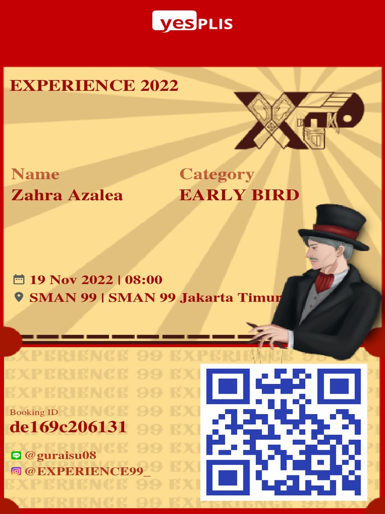 Experience 2022: 19 Nov 2022 - 08:00 SMAN 99 - SMAN 99 Jakarta Timur | PDF