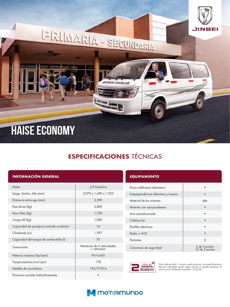 FT Jinbei Haise Economy | PDF | Fabricantes de vehículos de motor ...