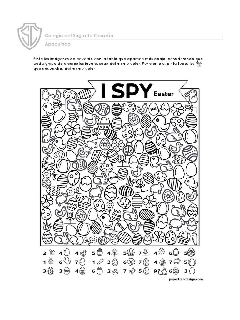 Colorea y Encuentra: I Spy Navidad | PDF