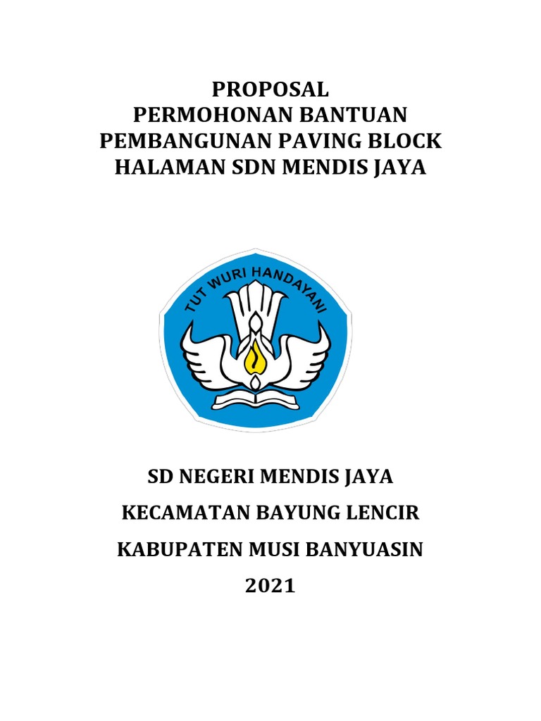 PROPOSAL PAVING BLOCK Dan RKB K JAUH | PDF
