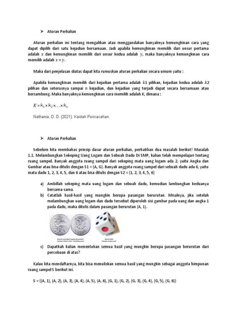 Aturan Perkalian | PDF