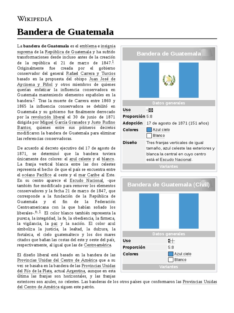 Bandera de Guatemala | PDF | Política | Historia
