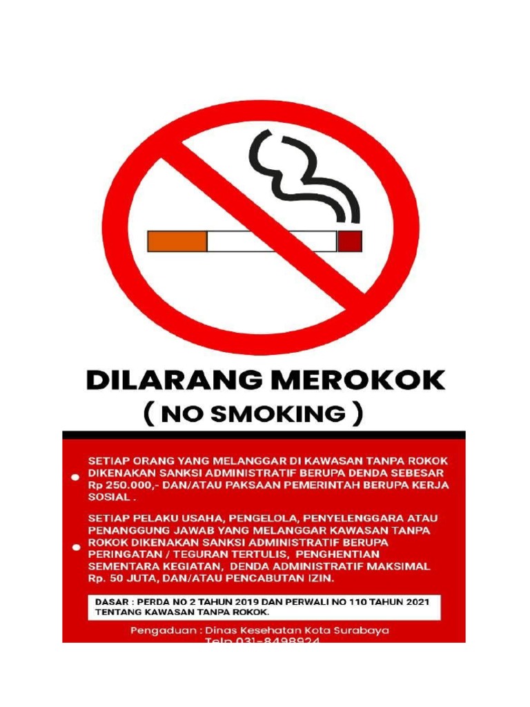 Poster Dilarang Merokok 1 | PDF