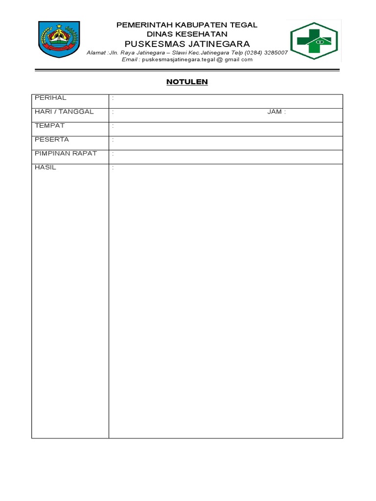 Format Notulen | PDF