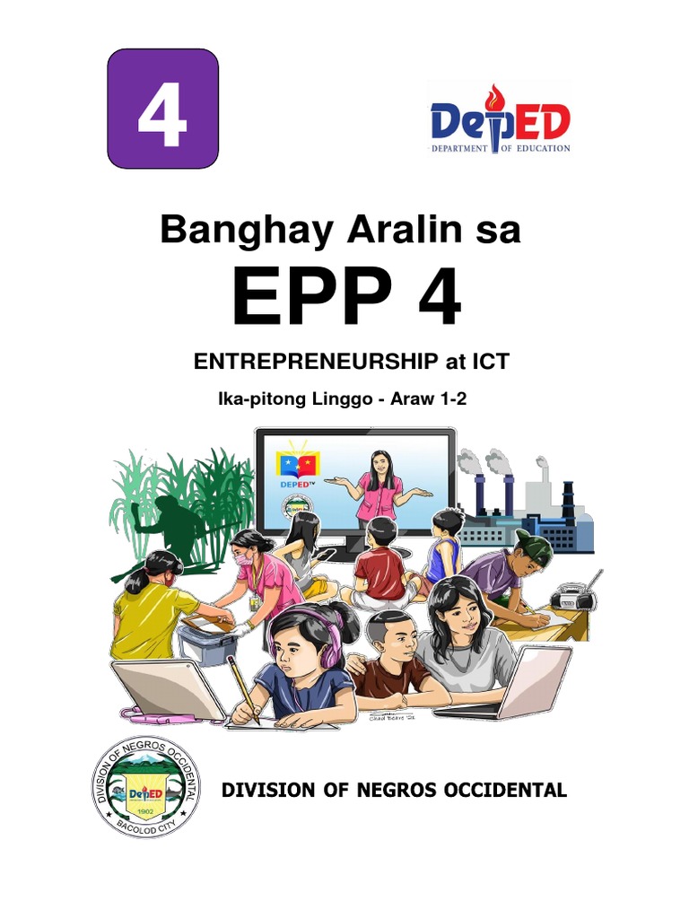 Banghay Aralin Sa EPP 4 (Entrepreneurship at ICT) | PDF
