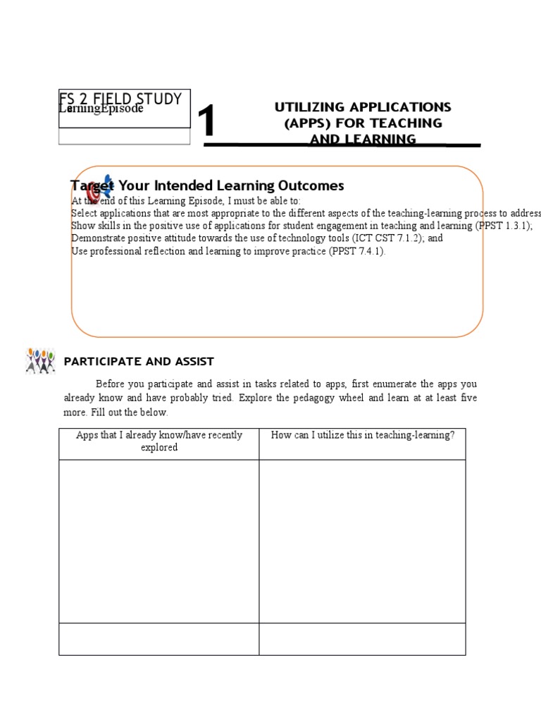 Utilizing Apps in Teaching: FS2 Ep 13 | PDF | Learning | Instructional ...