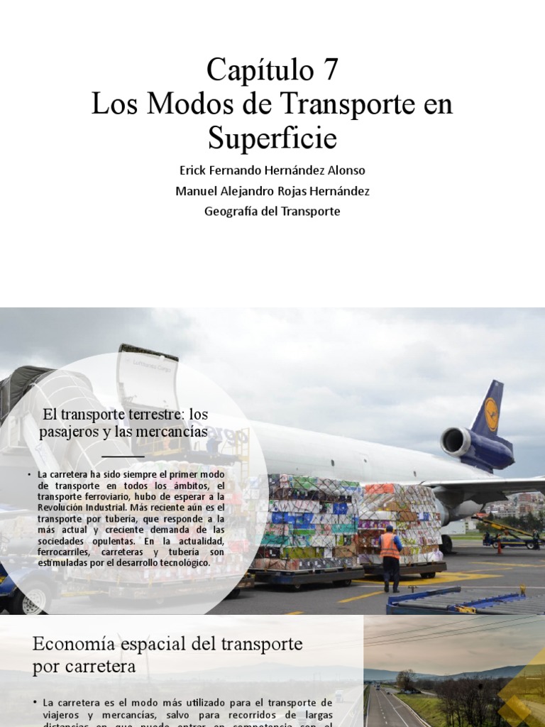 Los Modos de Transporte en Superficie | PDF | Transporte | La carretera
