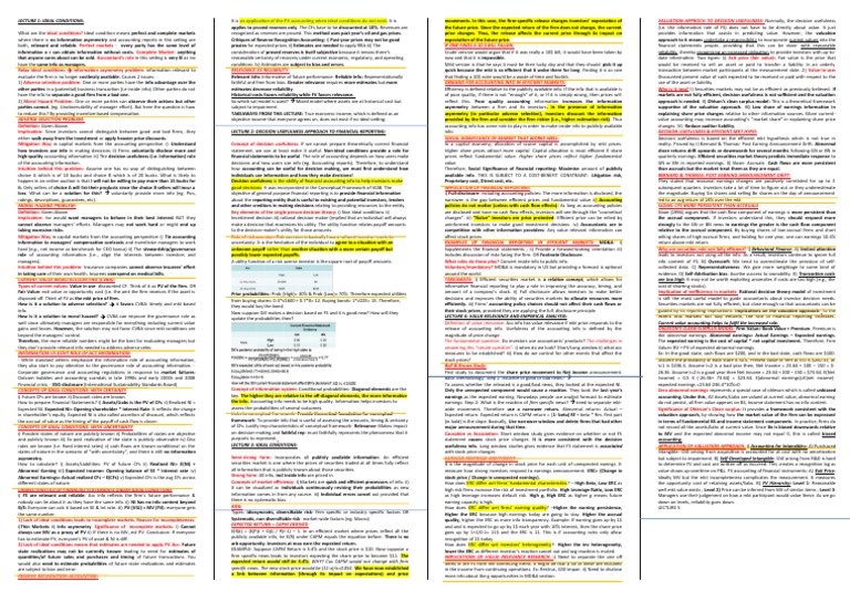 Atg Cheat Sheet | PDF | Valuation (Finance) | Risk