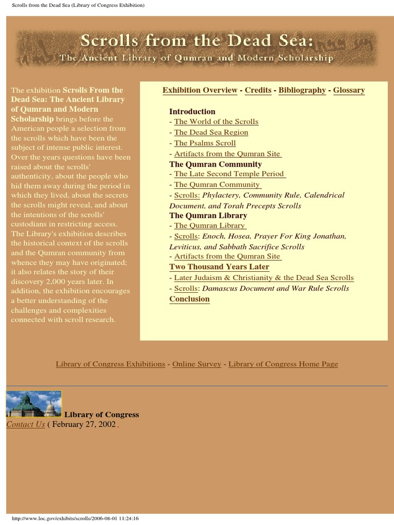 D - Scrolls From The Dead See (Litterature) - EN | PDF | Dead Sea ...