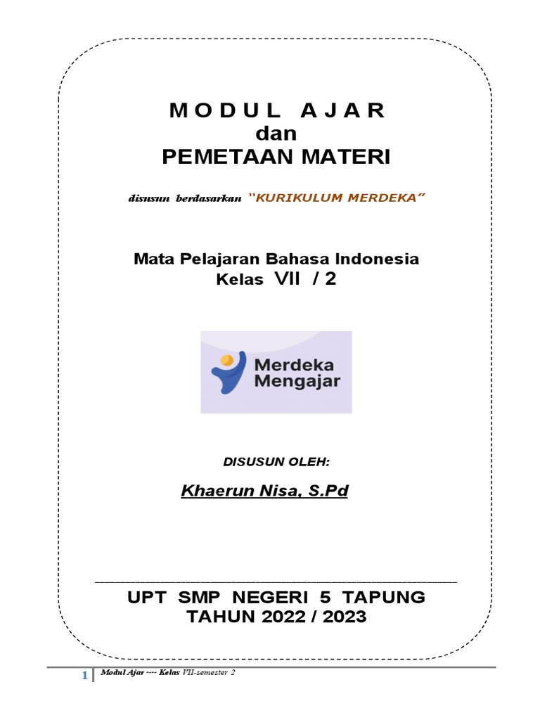 1.modul Ajar Menyimak | PDF