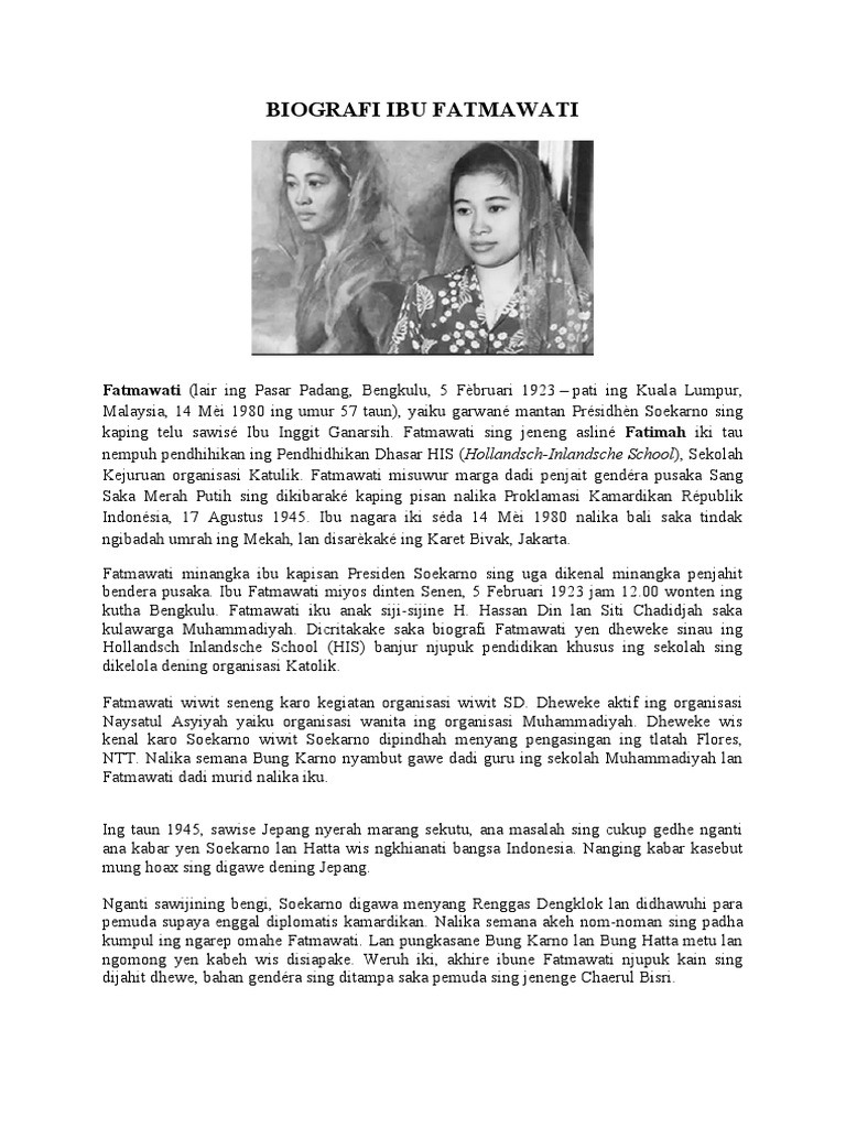 Biografi Ibu Fatmawati | PDF