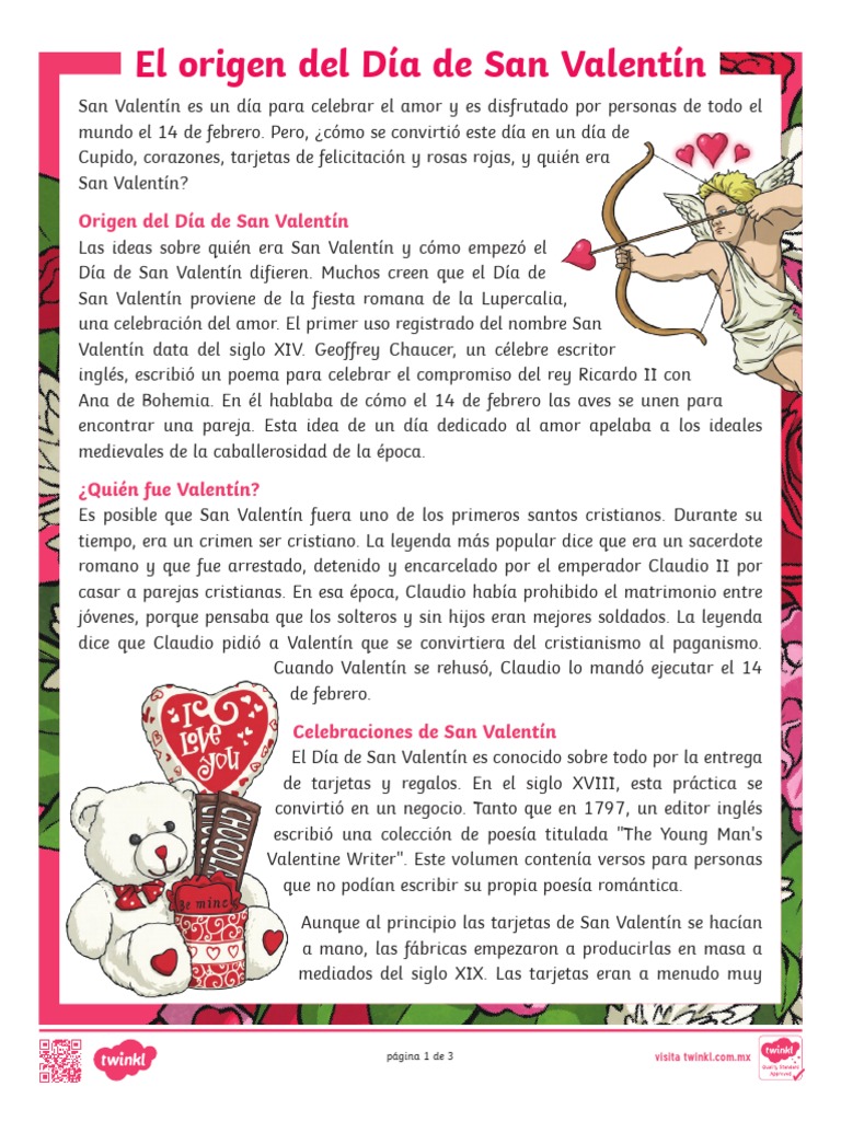 Sa DF 1672108189 Lectura de Comprension El Origen Del Dia de San ...