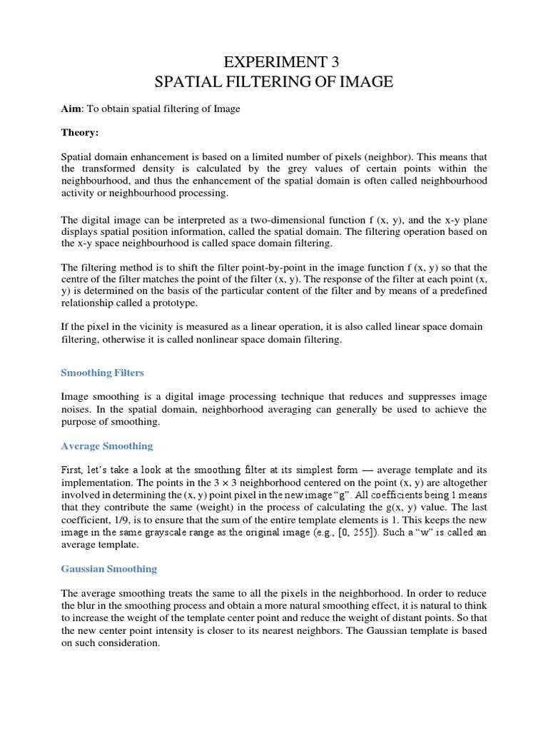 Exp 3 New | PDF | Telecommunications Engineering | Computer Vision