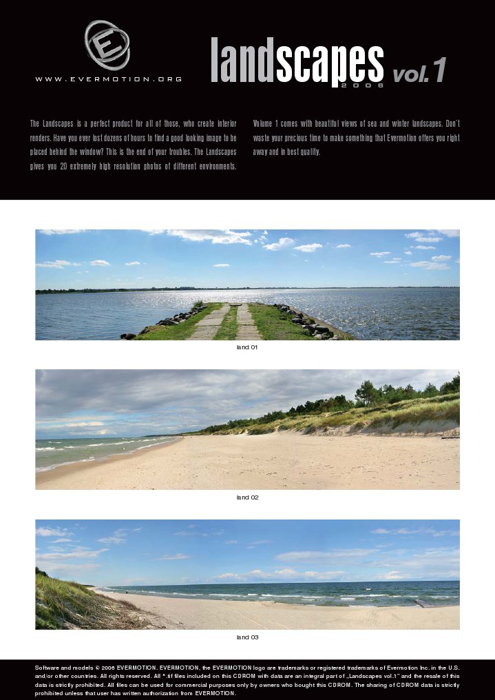 Evermotion Landscapes Vol.01 | PDF | Trademark | Computing