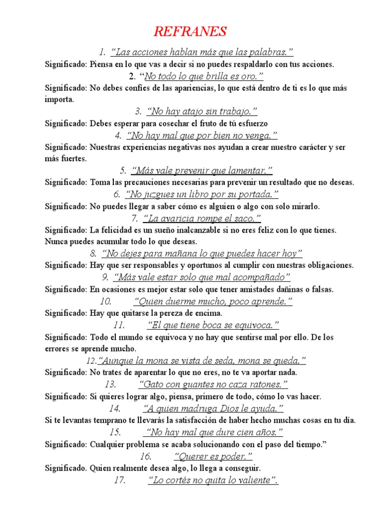 REFRANES y FÁBULAS | PDF | León | Murciélago