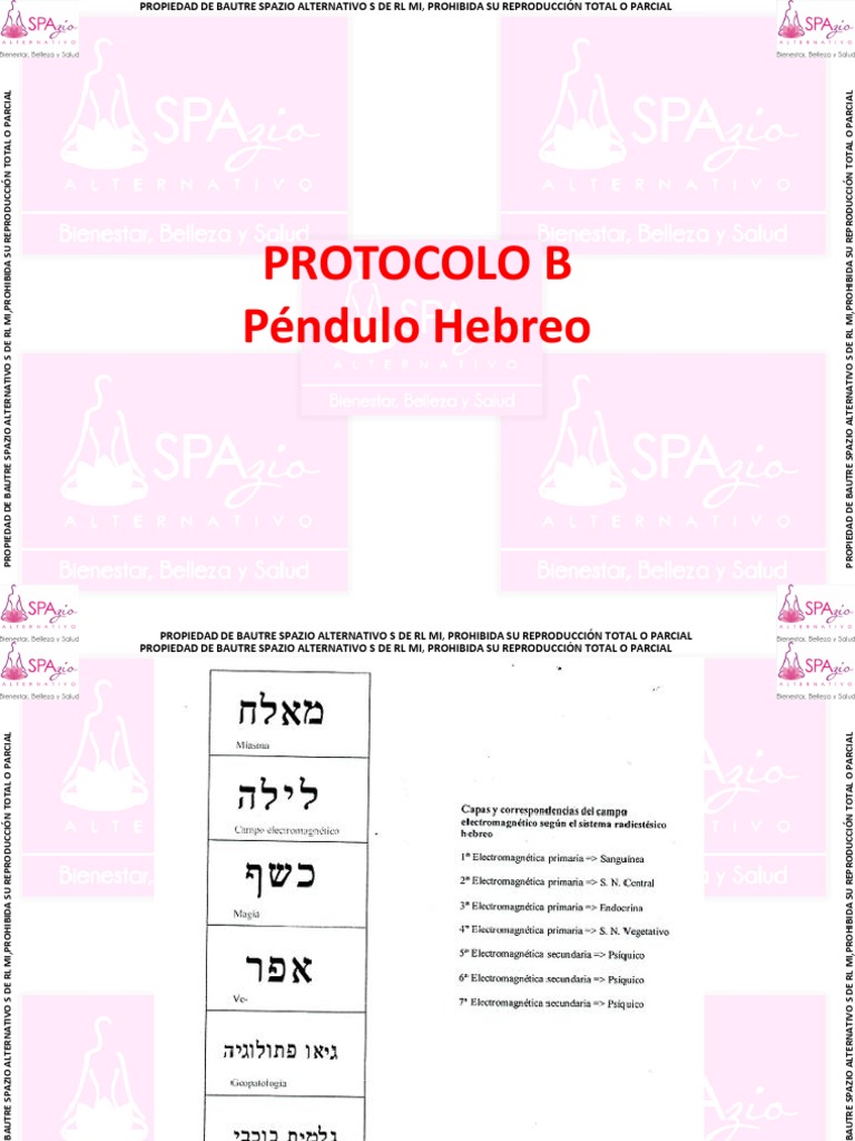 Manual 3 Péndulo Hebreo Protocolo B C | PDF | Las emociones