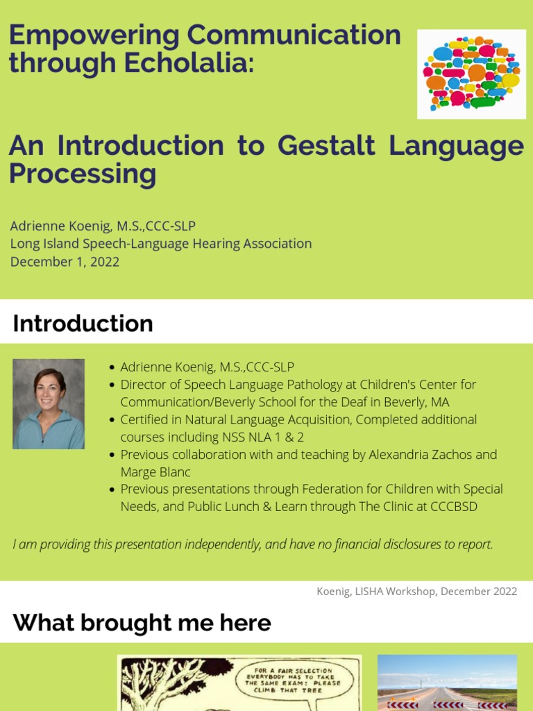 Understanding Gestalt Language Processing | PDF | Language Development ...