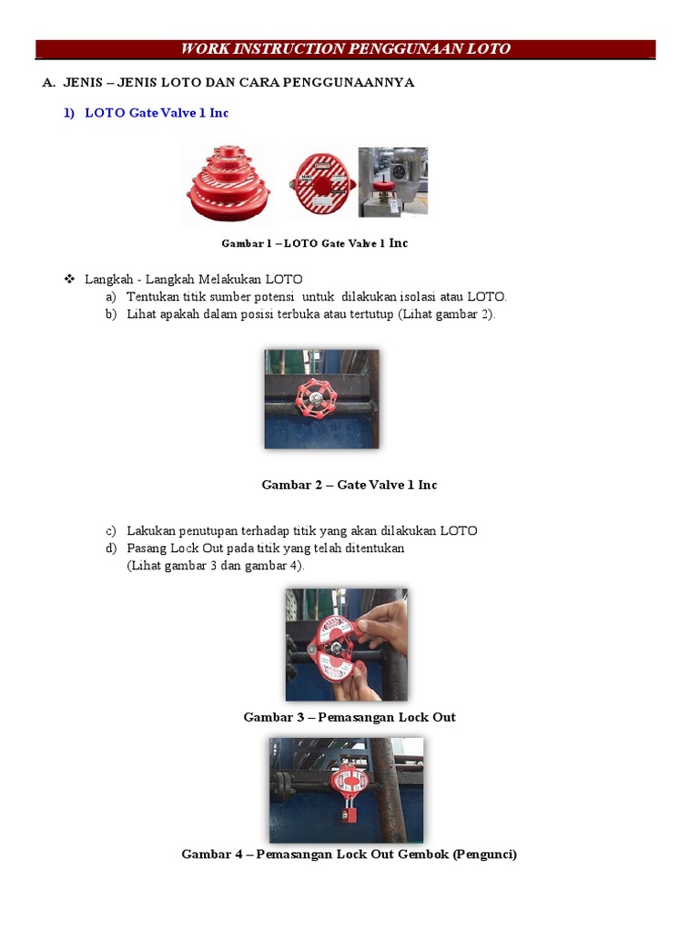 Panduan Penggunaan LOTO Lengkap | PDF | Komputer