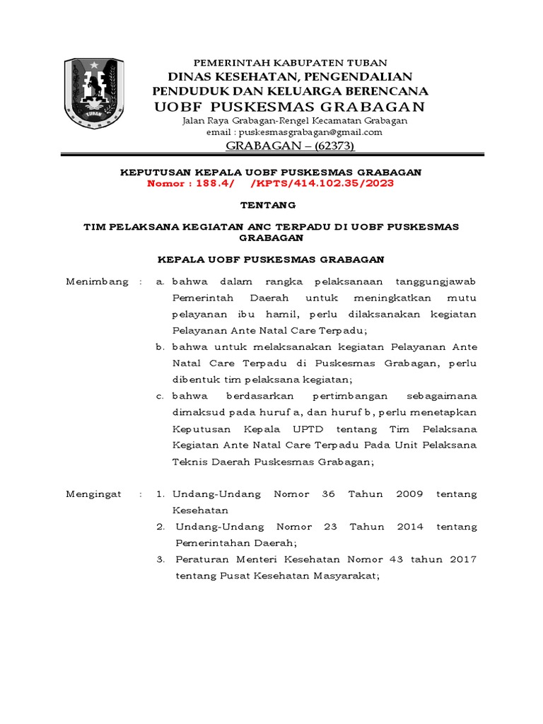 SK Anc Terpadu 2023 Fix | PDF