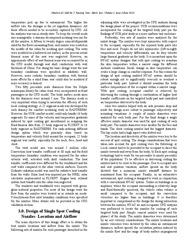 3.0. Design of Single Spot Cooling Nozzles-Location and Airflow | PDF ...