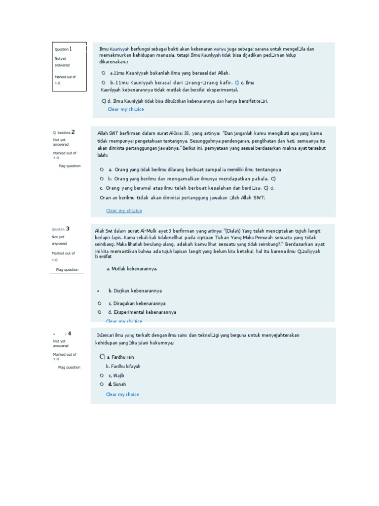 UTS PAI CTR F 1 | PDF