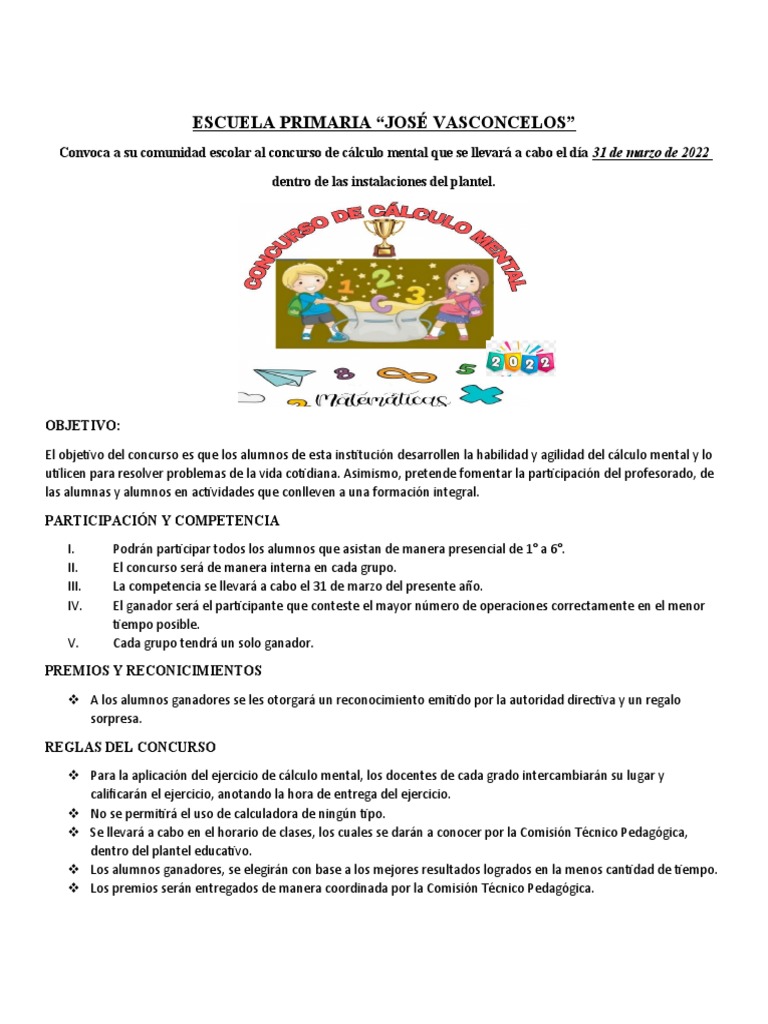 Convocatoria C, M | PDF