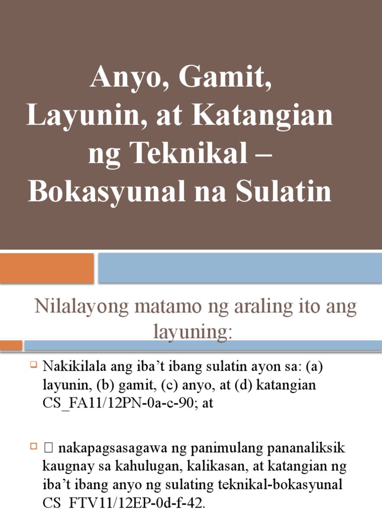 Aralin 3 - Filipino Sa Piling Larang | PDF