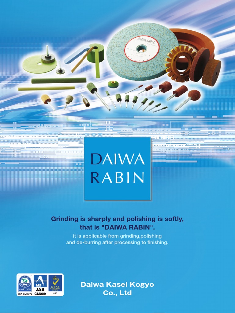 DAIWA RABIN Clear Copy Catalog | PDF | Grinding (Abrasive Cutting ...