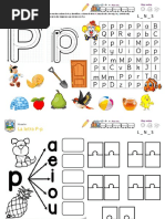 Letra P en Sus 4 Formas | PDF