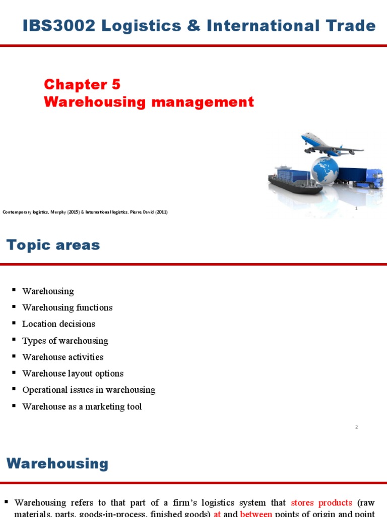 Chapter 5 - Warehousing Management | PDF | Warehouse | Economies