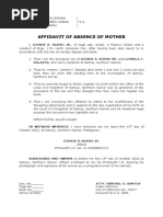Affidavit of Absence of fATHEr | PDF